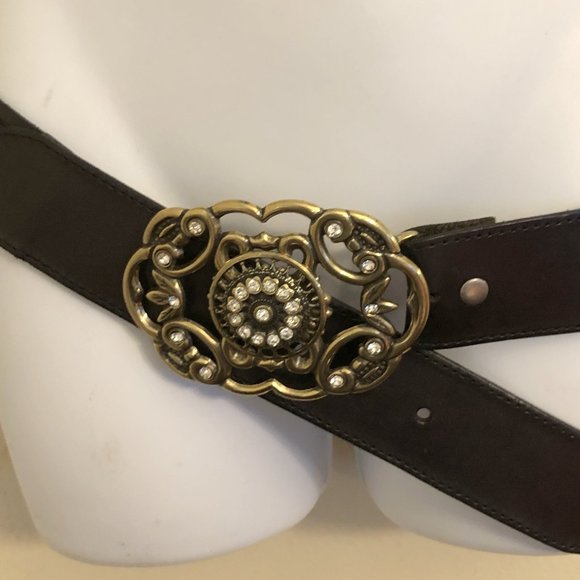 Enmon | Accessories | 3 29 Enmon Gothic Victorian Belt Floral Scroll ...